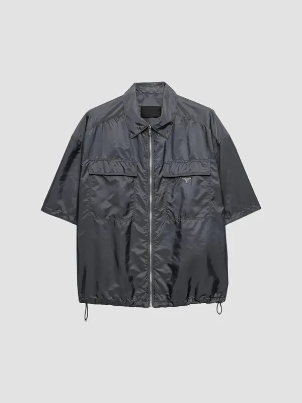 Prada Short-sleeved Light Re-nylon Shirt - Grey