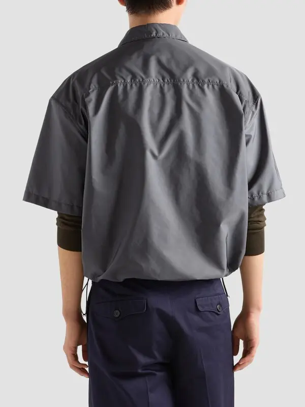 Prada Short-sleeved Light Re-nylon Shirt - Grey