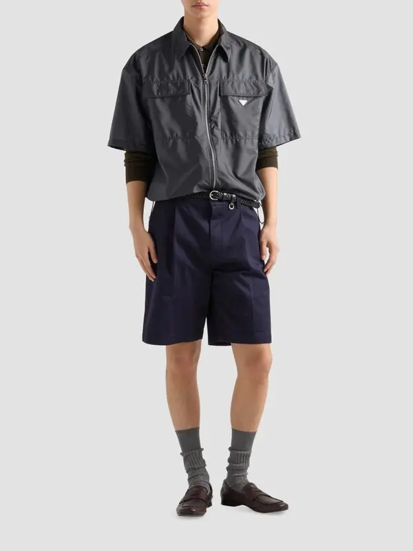 Prada Short-sleeved Light Re-nylon Shirt - Grey