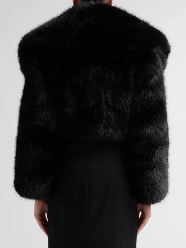 Chiara Boni La Petite Robe Faux Fur Open Front Jacket