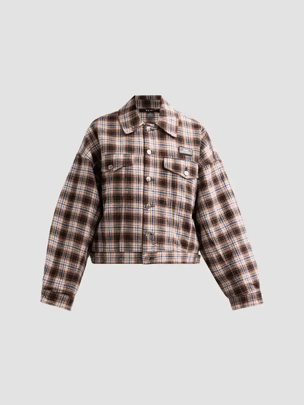 Ksubi Relaxed Plaid Trucker Jacket