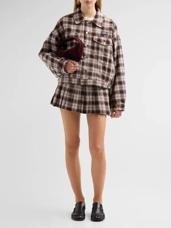 Ksubi Relaxed Plaid Trucker Jacket
