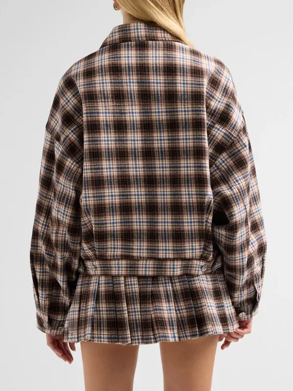 Ksubi Relaxed Plaid Trucker Jacket