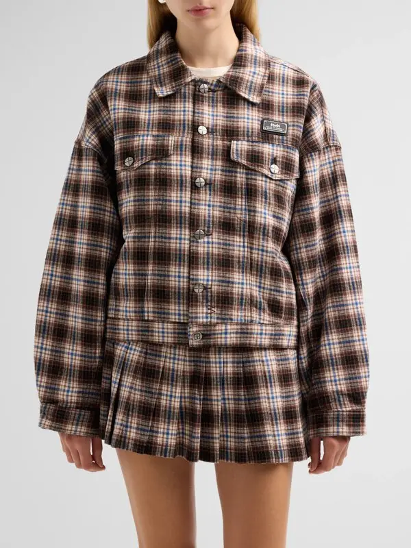 Ksubi Relaxed Plaid Trucker Jacket