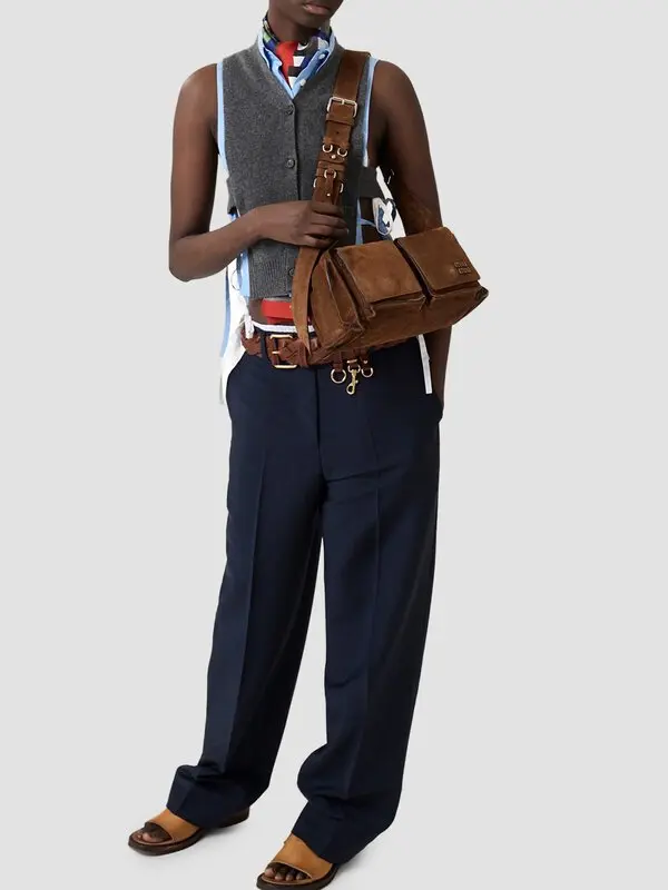 Miu Miu Cashmere Cardigan Vest - Grey