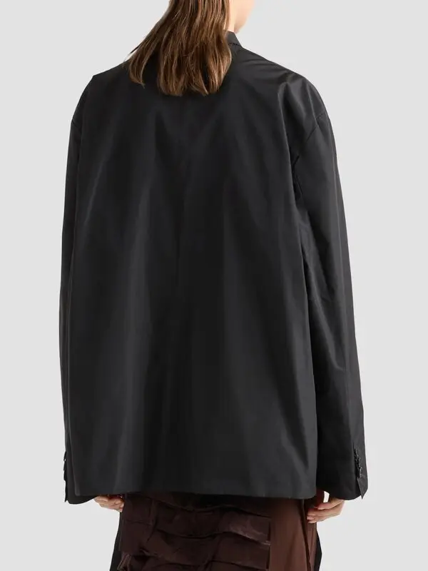 Prada Double Breasted Technical Taffeta Jacket