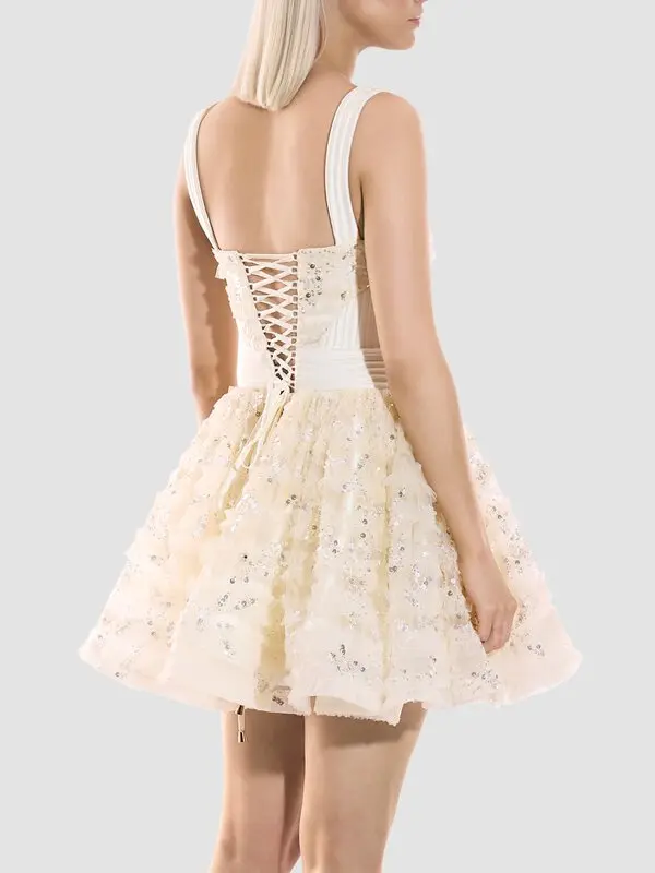 ZHIVAGO Doll Sequin-embellished A-line Mini Dress