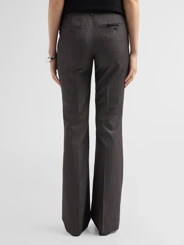 Ksubi Soho Pinstriped Boot-cut Pants