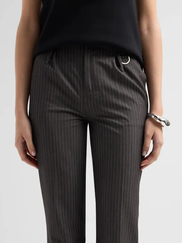 Ksubi Soho Pinstriped Boot-cut Pants