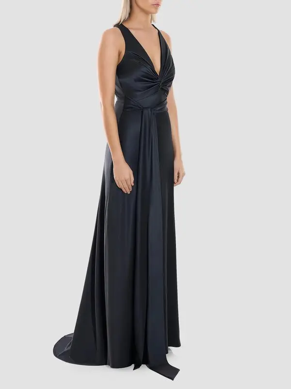 ZHIVAGO Halterneck A-line Gown - Black