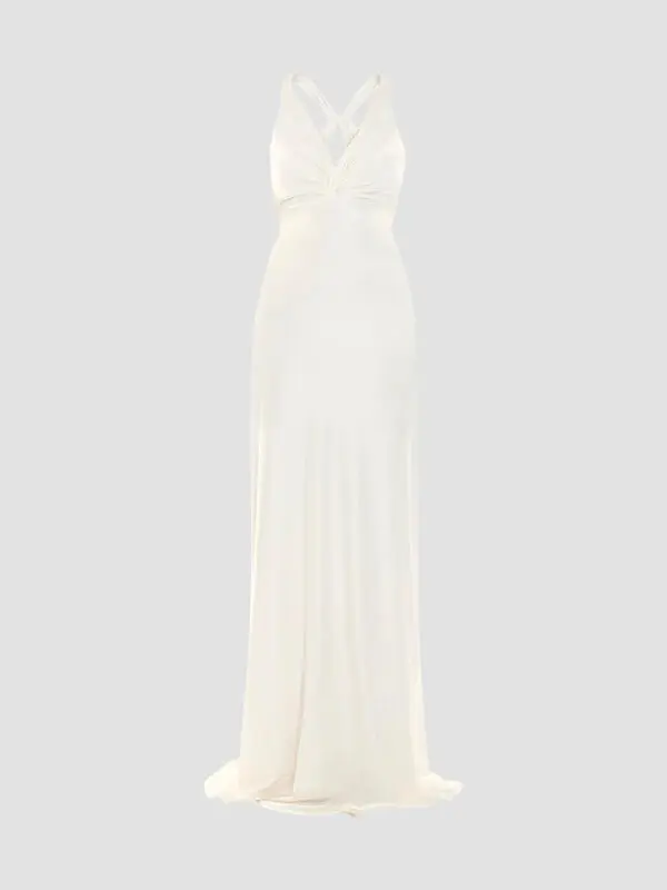 ZHIVAGO Halterneck A-line Gown - Ivory