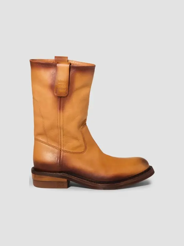 Miu Miu Calf Leather Booties