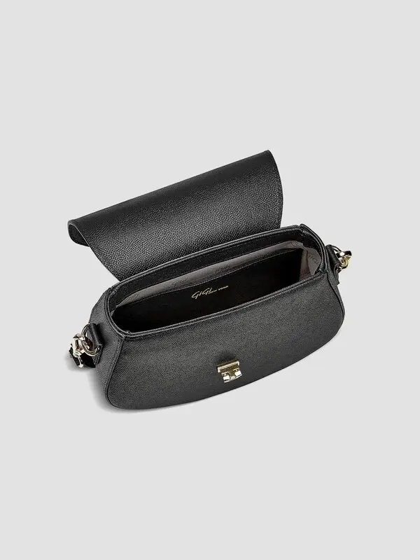 Gigi New York Sophia Textured Leather Saddle Bag