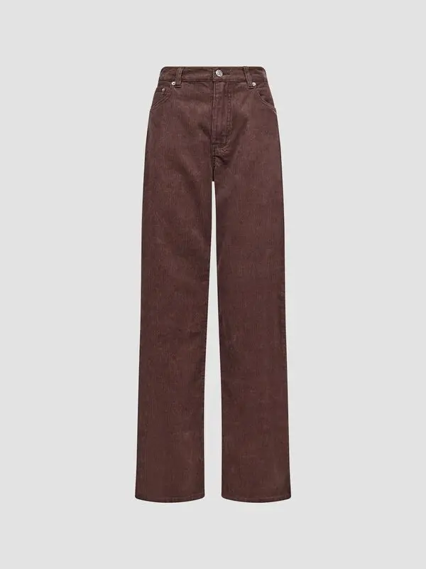Ksubi Low Rider Corduroy Wide-leg Jeans - Brown