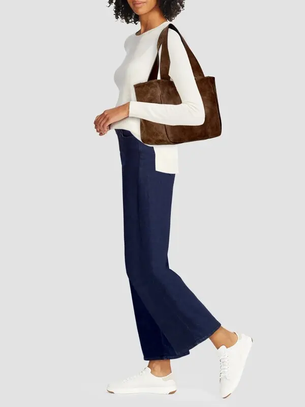 Gigi New York Mercer Suede Tote Bag - Brown