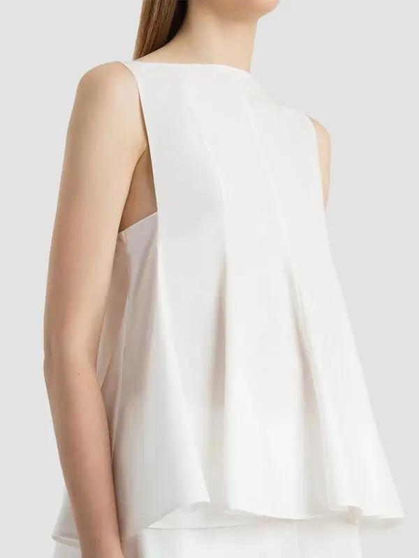 Khaite Marita Cotton Peplum Top