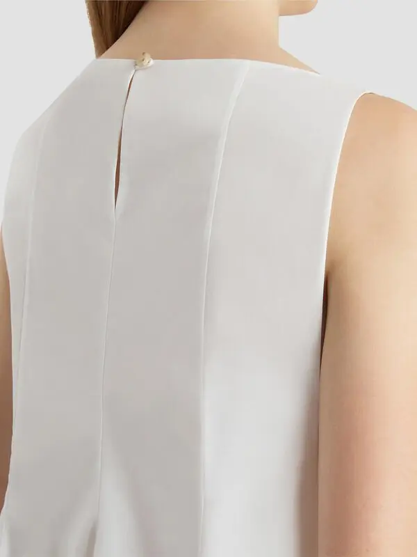 Khaite Marita Cotton Peplum Top