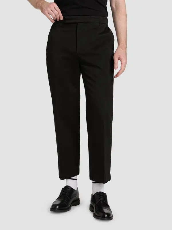 Thom Browne Utility Twill Chino Trousers - Black