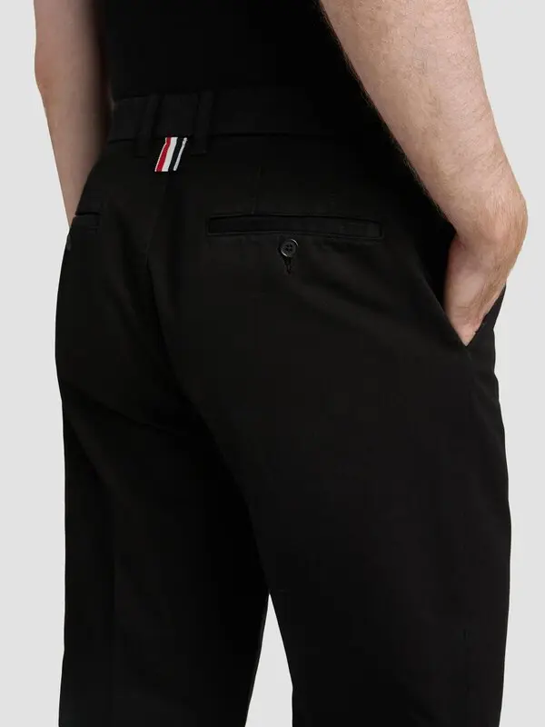 Thom Browne Utility Twill Chino Trousers - Black