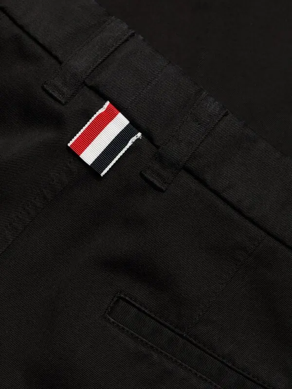 Thom Browne Utility Twill Chino Trousers - Black