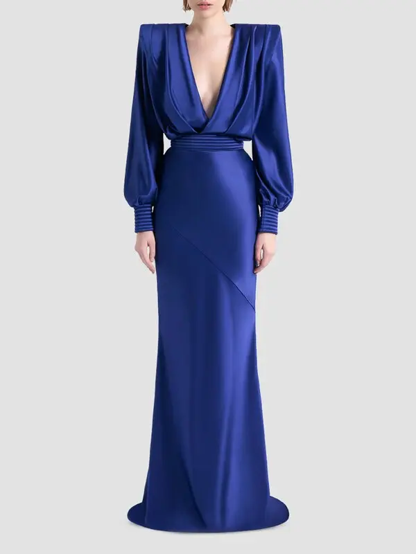 ZHIVAGO Betsy Stretch-satin Gown