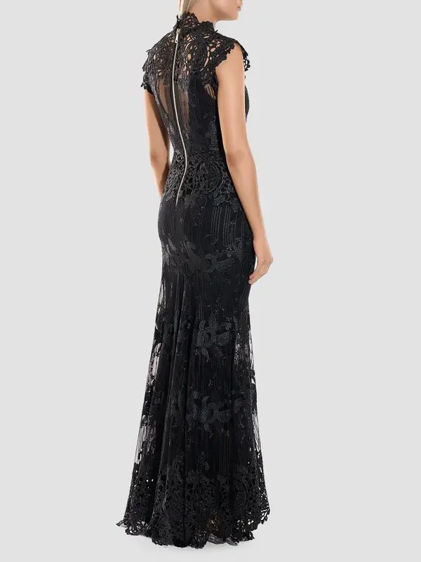 ZHIVAGO Stolen Dreams Lace Floral-appliqué Mermaid Gown