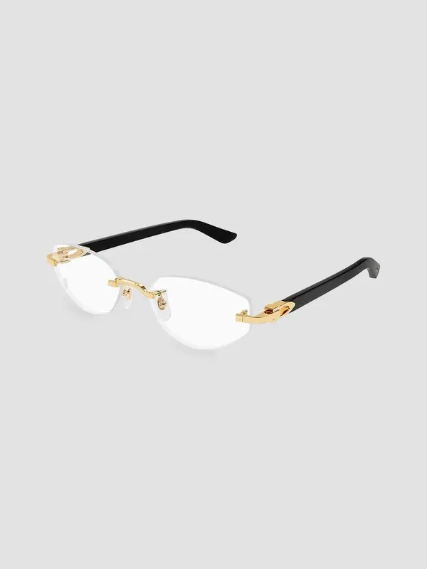Saint Laurent C Décor 55mm 24k--plated Cat-eye Optical Glasses