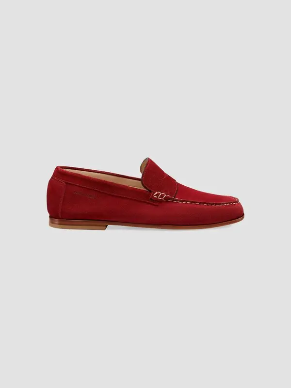 STUART WEITZMAN Brady Penny Leather Loafers