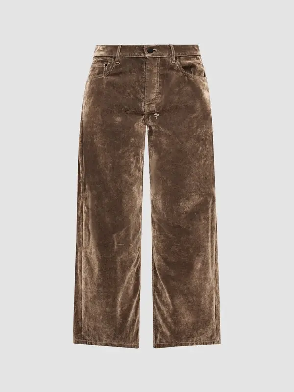 Ksubi Maxx Flocked Cotton Corduroy Wide-leg Jeans
