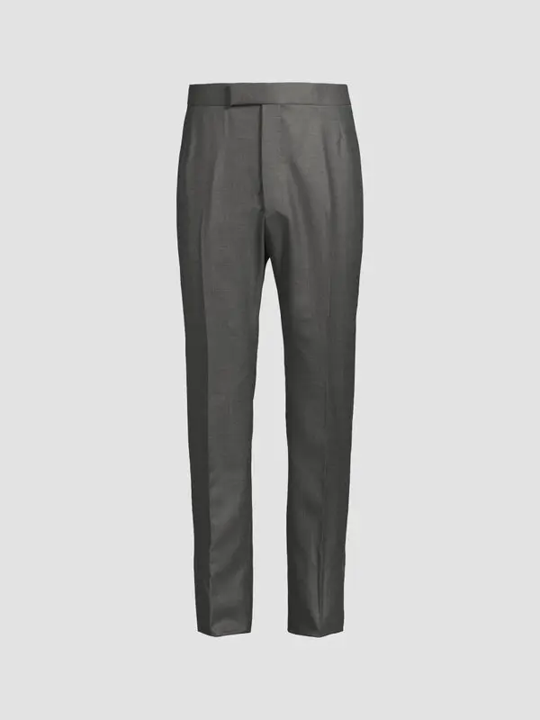 Thom Browne Fit 1 Back-strap Wool Twill Trousers - Grey