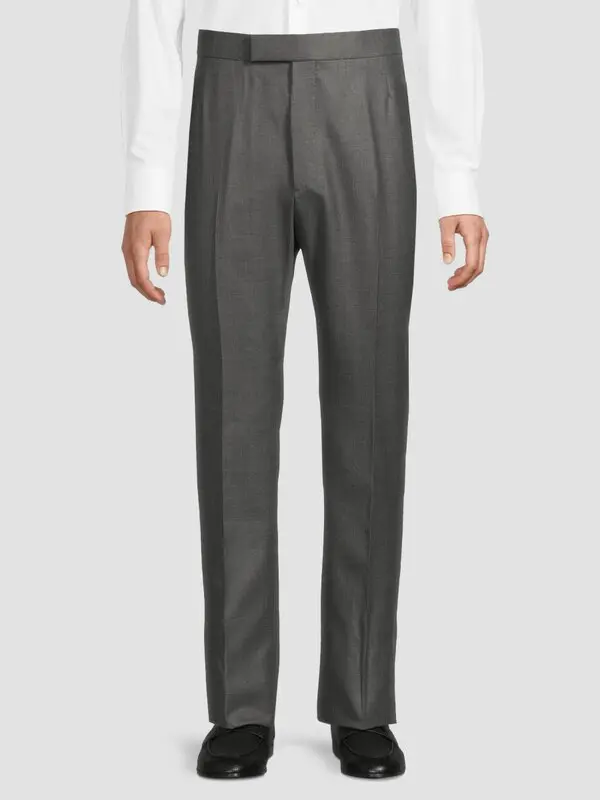 Thom Browne Fit 1 Back-strap Wool Twill Trousers - Grey