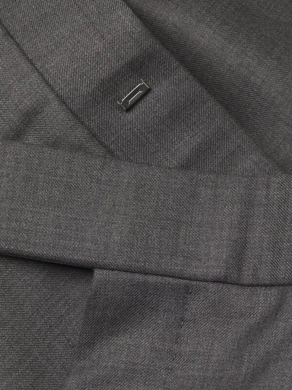 Thom Browne Fit 1 Back-strap Wool Twill Trousers - Grey