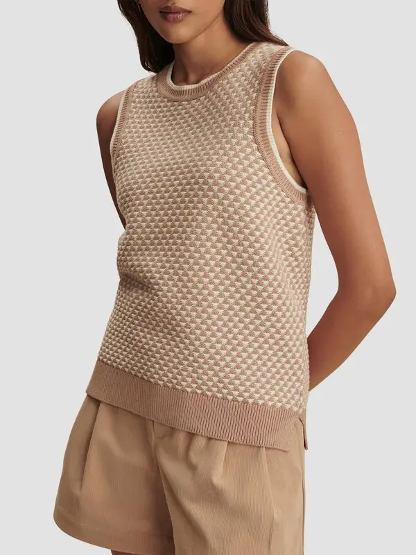 Varley Jenson Stitch Knit Cotton Tank
