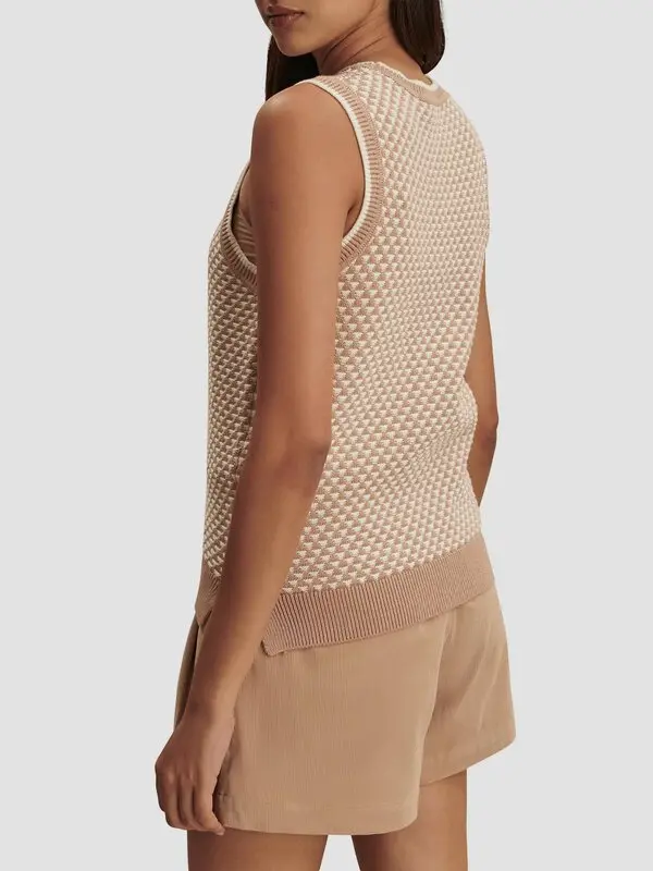 Varley Jenson Stitch Knit Cotton Tank