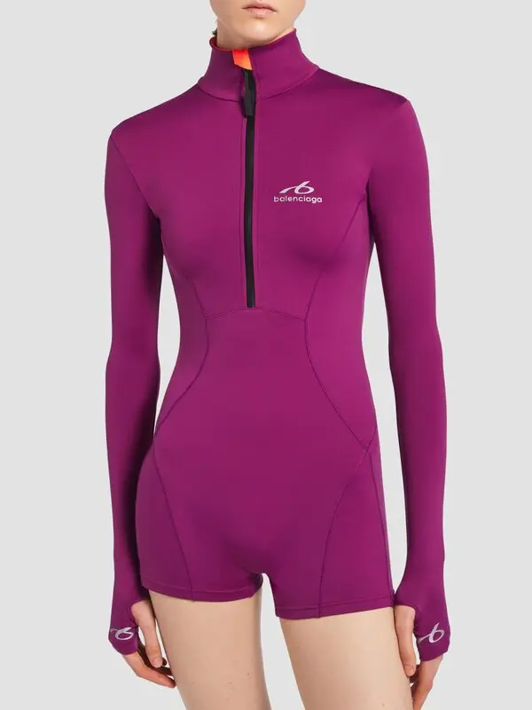 Balenciaga Techwear Short Long Sleeve Bodysuit