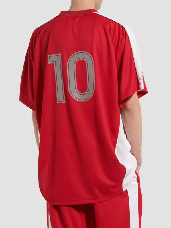 Balenciaga Soccer Oversized T-shirt - Red
