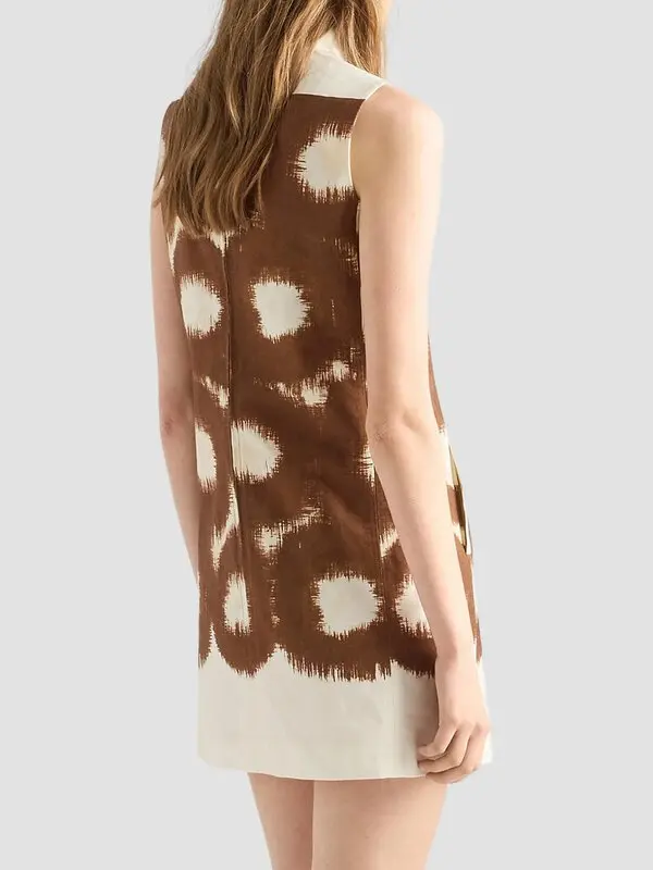 Prada Printed Canvas Mini-dress
