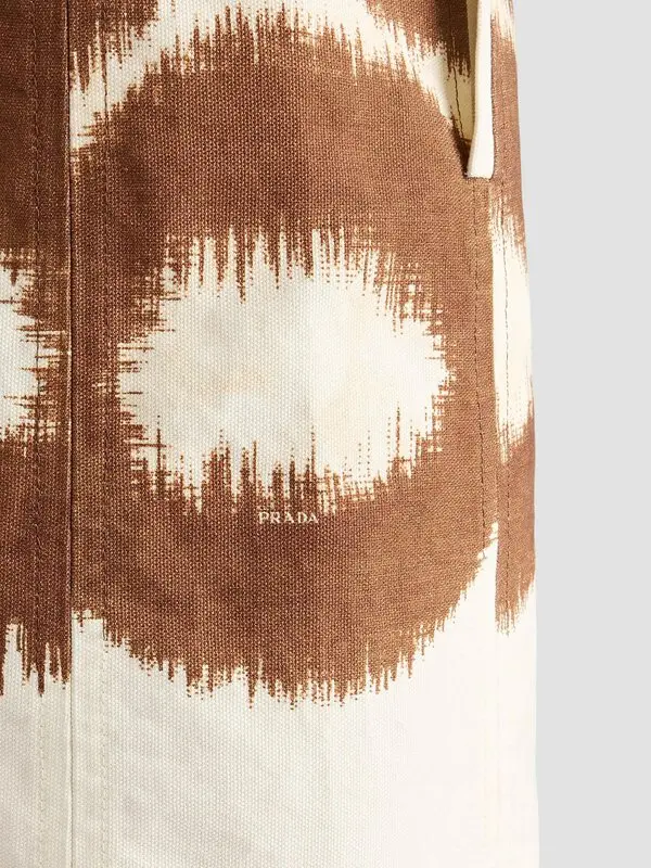 Prada Printed Canvas Mini-dress