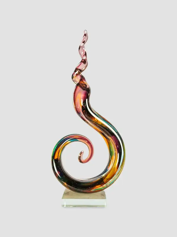 DALE TIFFANY Twilight Twist Handcrafted Art Glass Sculpture