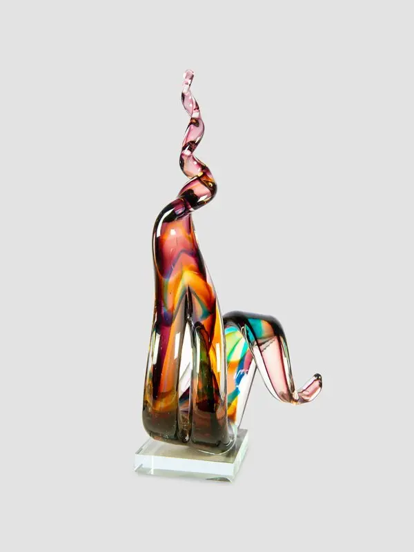 DALE TIFFANY Twilight Twist Handcrafted Art Glass Sculpture
