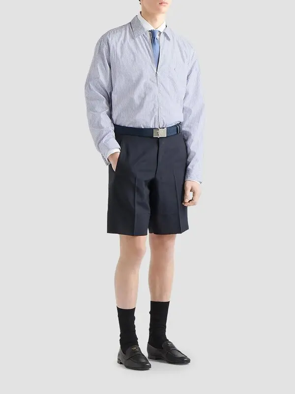 Prada Cotton Zipper Shirt