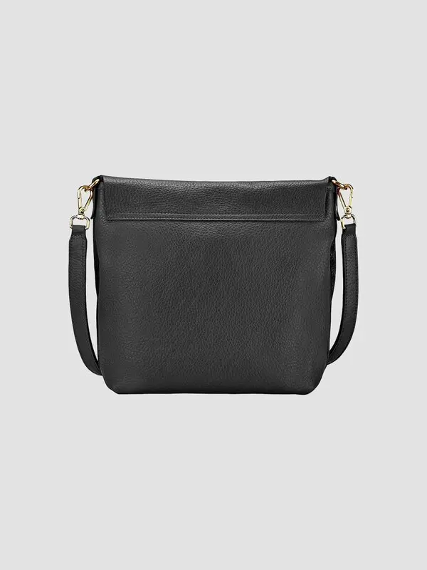 Gigi New York Andie Leather Crossbody Bag - Black