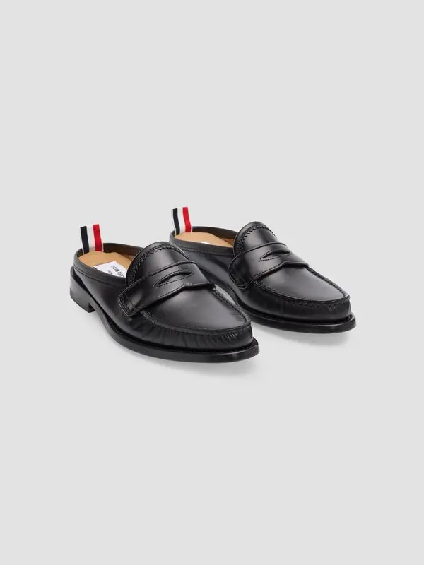 Thom Browne Pleated Varsity Mule Loafers