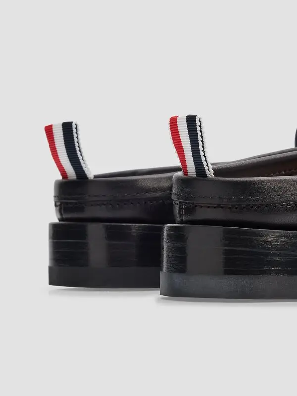 Thom Browne Pleated Varsity Mule Loafers