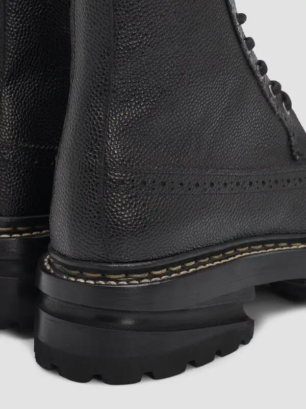 Thom Browne Leather Lugsole Hiking Boots