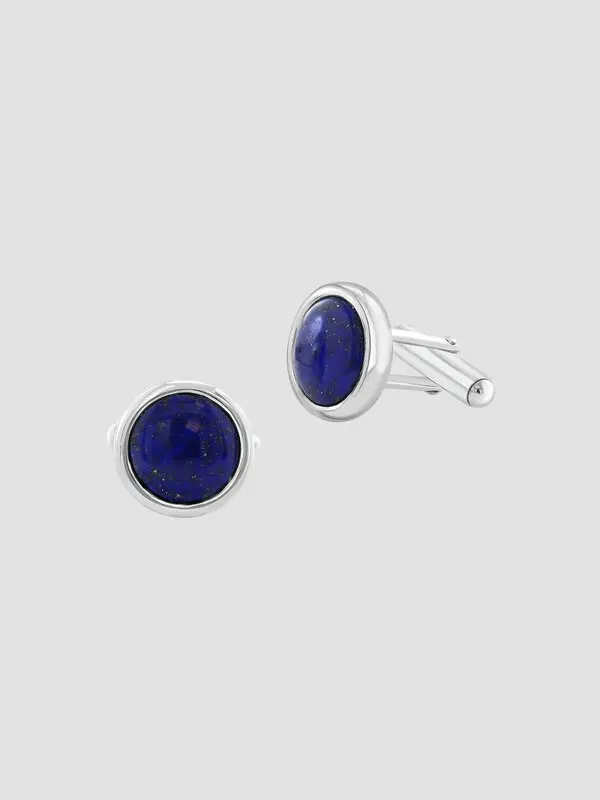 Saks Fifth Avenue Collection 925 Sterling & Lapis Lazuli Cufflinks