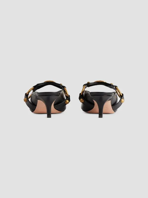 Balenciaga City Mules - Black
