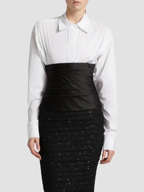 Thom Browne Silk Faille Cummerbund Corset
