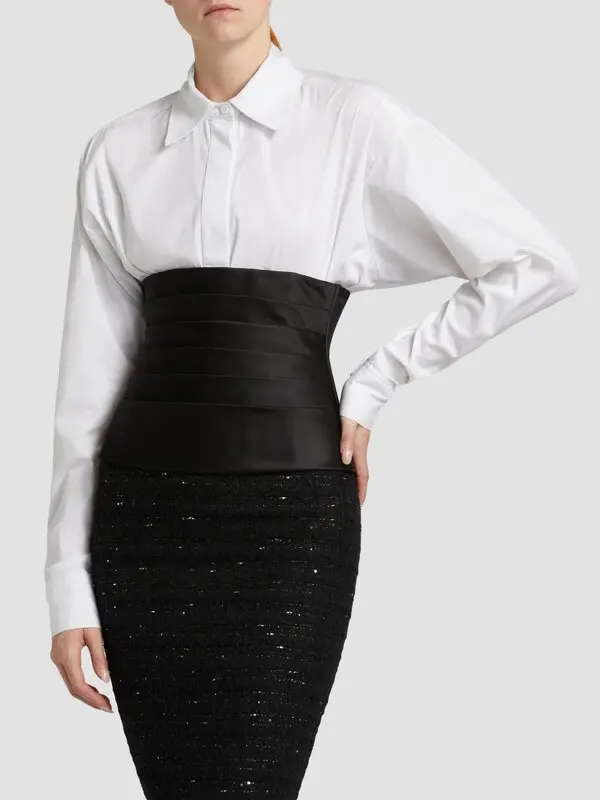 Thom Browne Silk Faille Cummerbund Corset