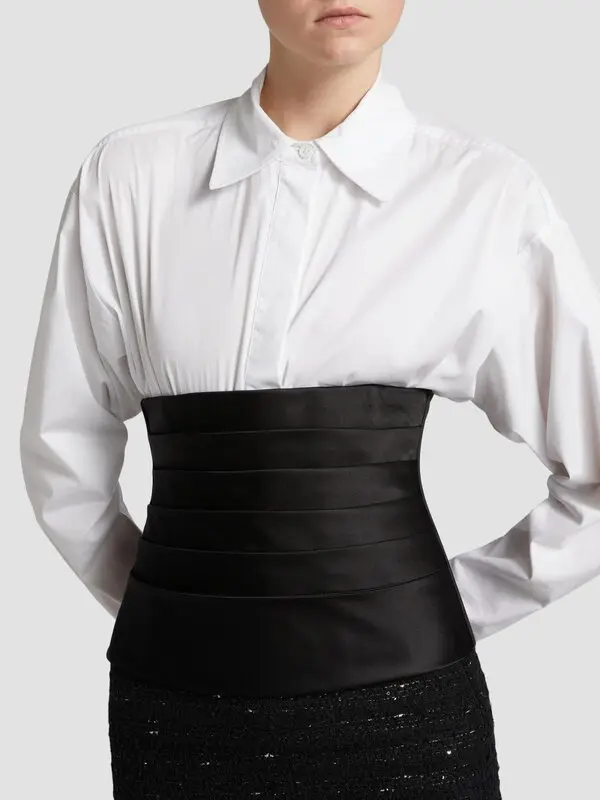 Thom Browne Silk Faille Cummerbund Corset